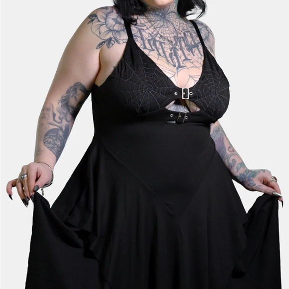 Forest Ink | Dresses | Forest Ink Venom Mini Dress With Spiderweb ...